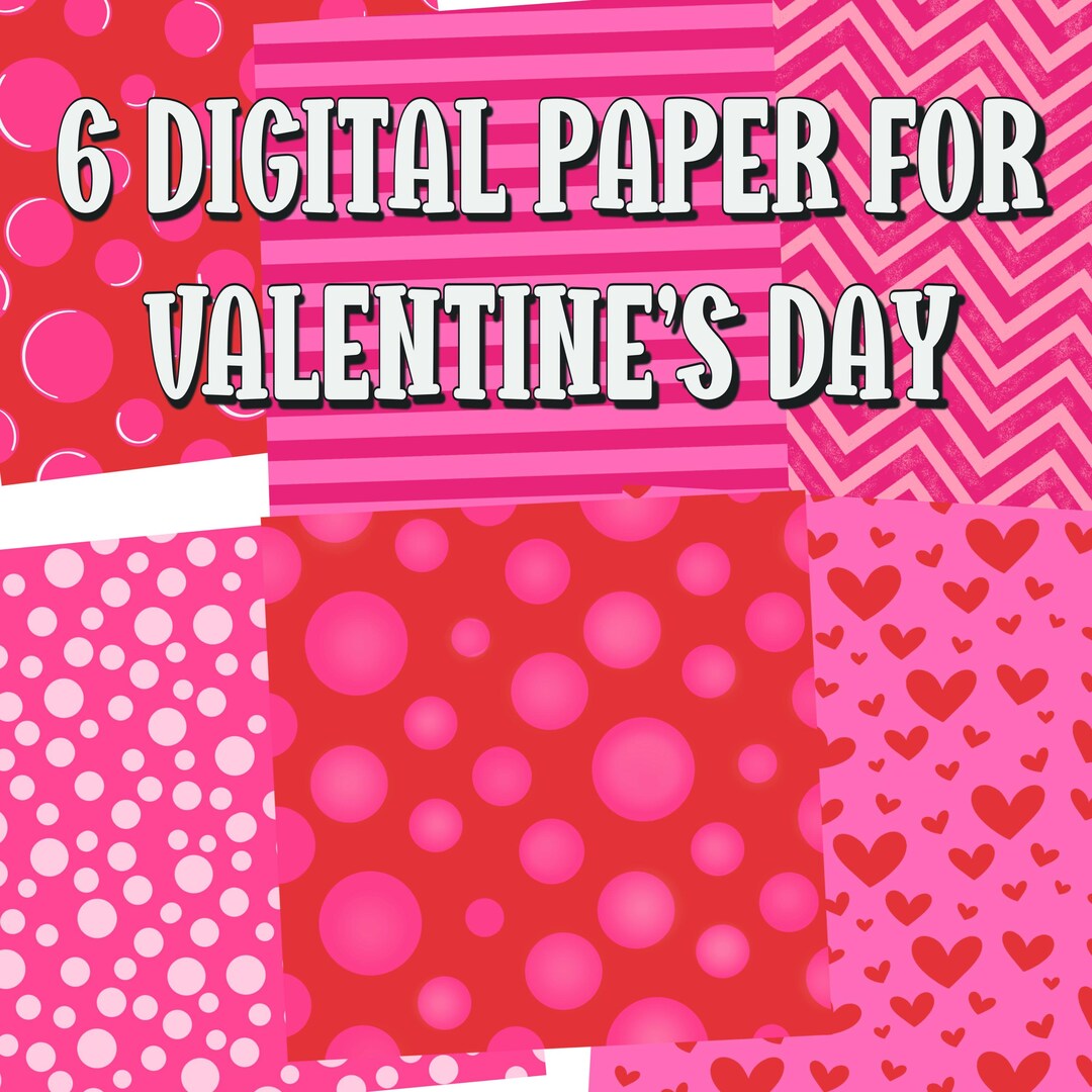 Valentine’s Day Digital Paper Bundle ,digital Download, Wallpaper ...