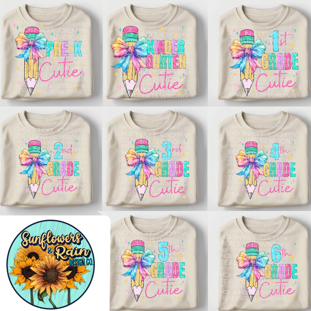 Pencil Bow Back to School Bundle , Coquette Bow Teacher Png, Back to ...