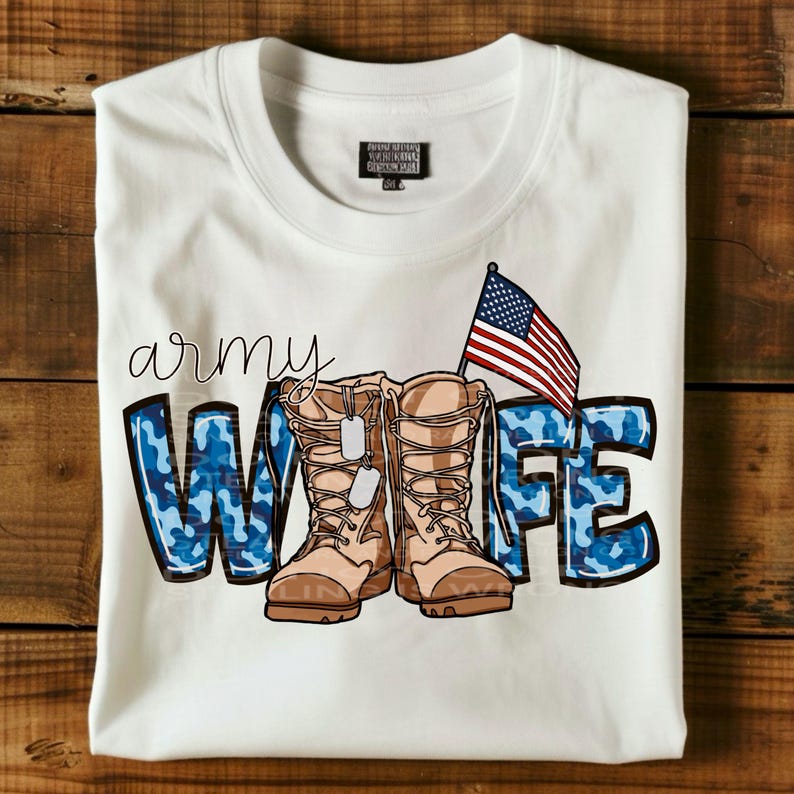 Army Wife Boots PNG: Patriotic Sublimation Design (digital Download) - Etsy