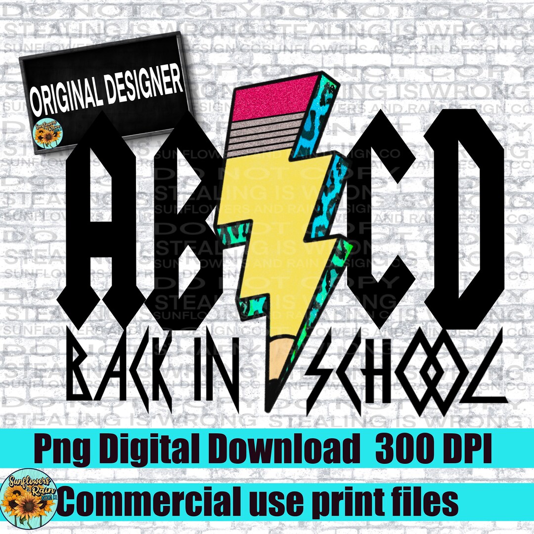 ABCD Back to School Png File for Sublimation T-shirts.retro - Etsy