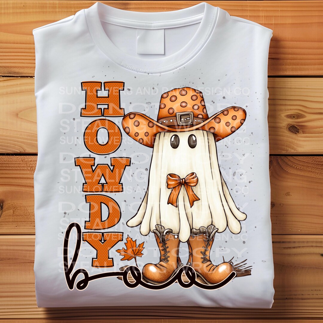 Howdy Boo Cowboy Ghost PNG: Halloween Cowgirl (digital Download) - Etsy