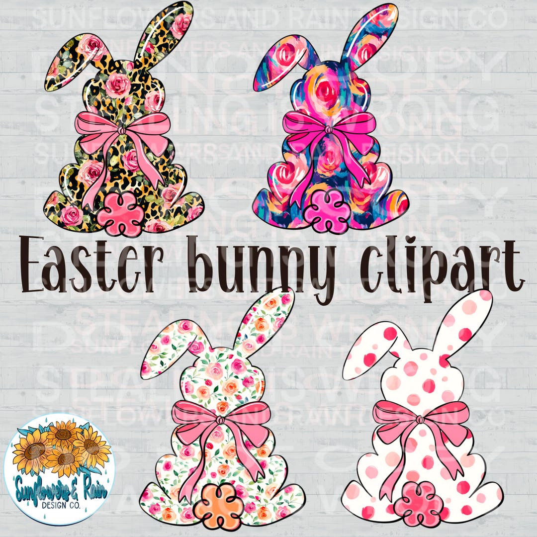 Coquette Bunny Easter Bundle Png, Bunny Bow Png, Pink Bunny Png, Easter ...