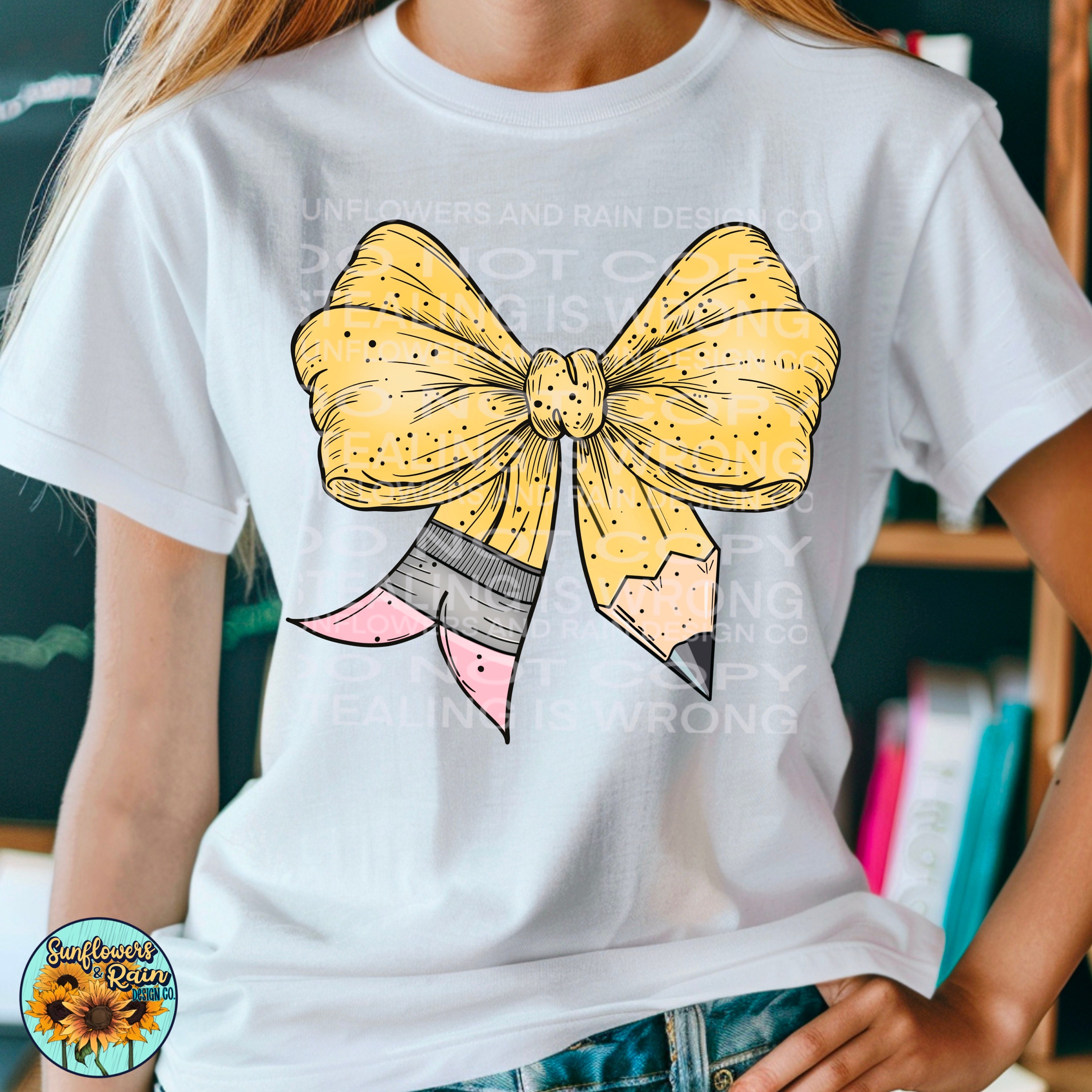 Coquette Teacher Pencil Bow Png: Back to School Design (digital ...