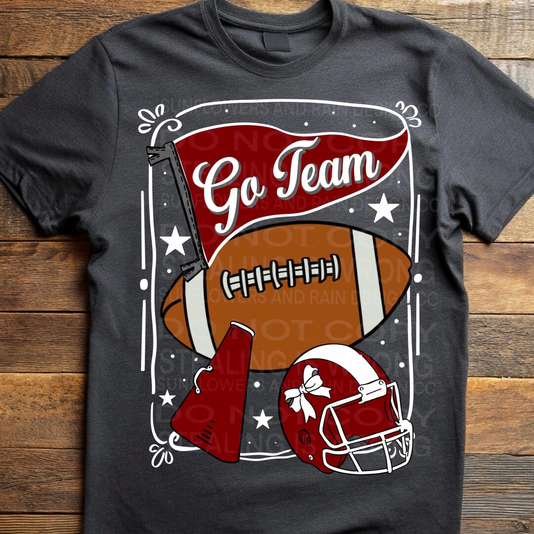 Football Preppy PNG, Go Team, Retro Png, Game Day,football PNG, Preppy ...