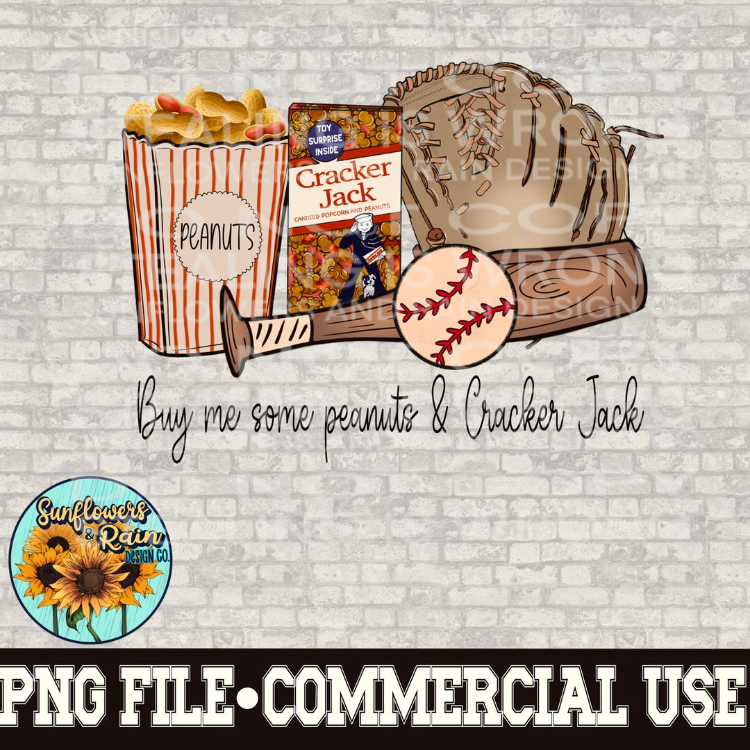 Baseball Season PNG: Peanuts, Cracker Jack, Softball Design (digital ...