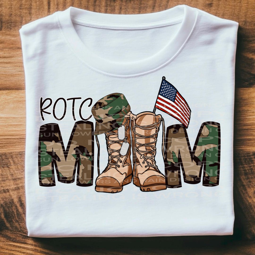 ROTC Mom PNG File: Patriotic T-shirt Design (digital Download) - Etsy