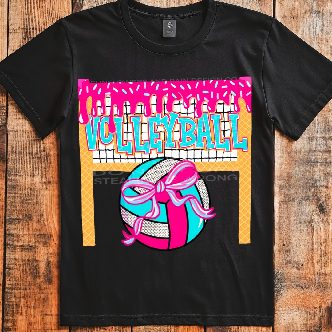 Volleyball Drip Png, Sublimation Ice Cream Drip Png, Volleyball Png ...