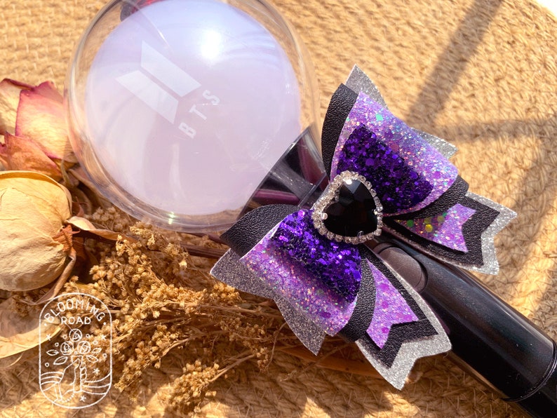 BTS Army Bomb Light Stick Leather Bow Kpop Accessory I - Etsy