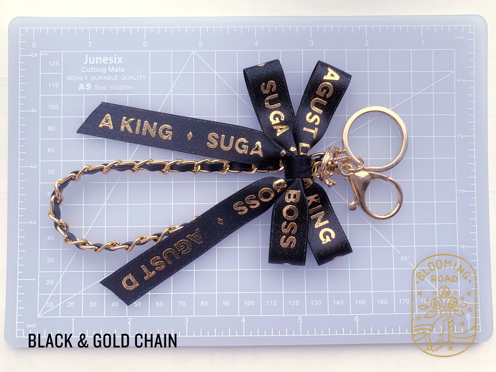 BTS SUGA AGUST D Ribbon Bow Keychain Pendant Light Stick - Etsy