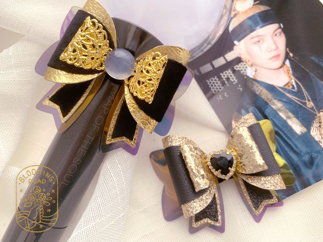 BTS Army Bomb Daechwita Ver. Light Stick Leather Bow Kpop Accessory - Etsy