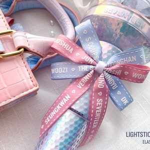SEVENTEEN SVT Caratbong Ribbon Bow Keychain Pendant Light Stick Lanyard ...