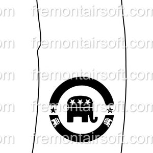 P Mag Republican Magazine Template .svg and .png for Fiber Laser ...