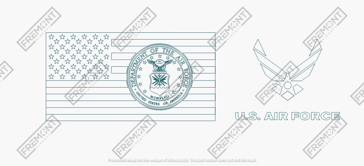 Military on US Flag Lightburn Folder .svg and .ai - Etsy