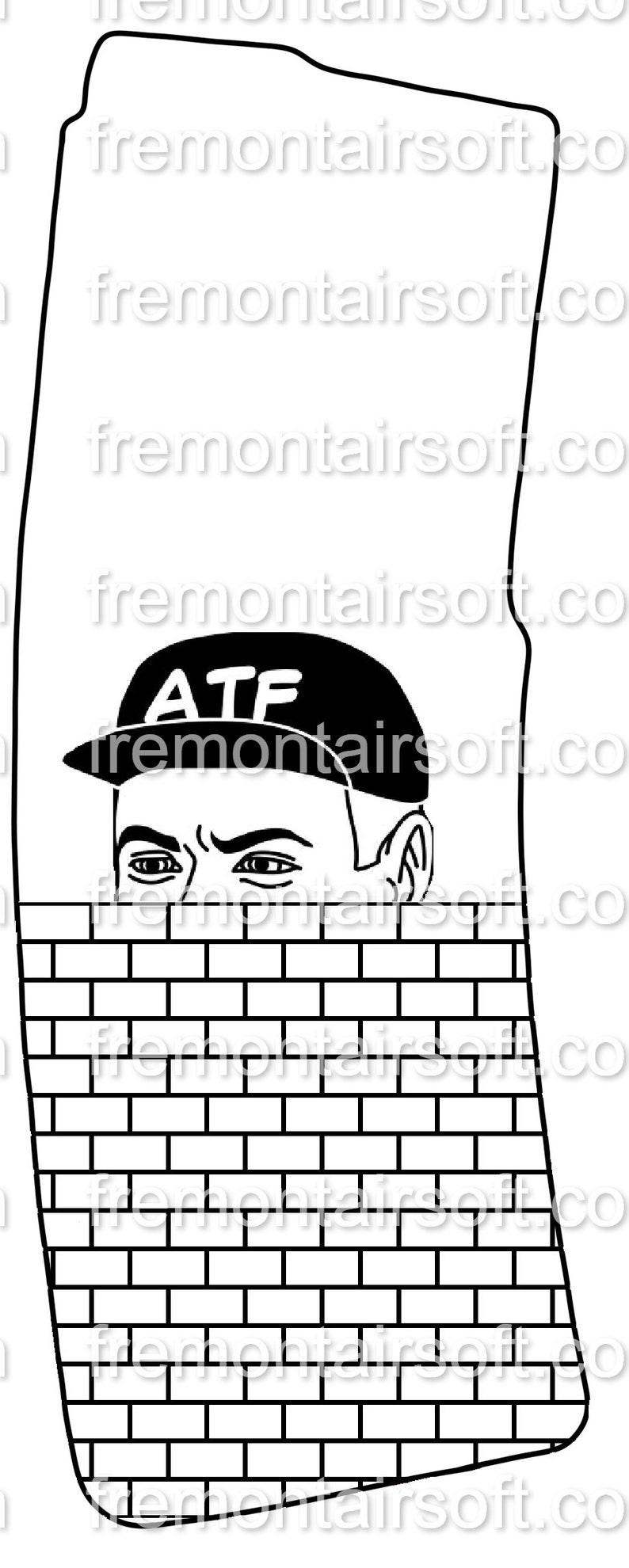 P Mag ATF Funny Magazine Template .svg for Fiber Laser Engraver. in ...