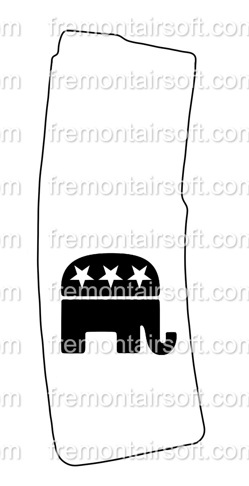 P Mag Republican Magazine Template .svg and .png for Fiber Laser ...