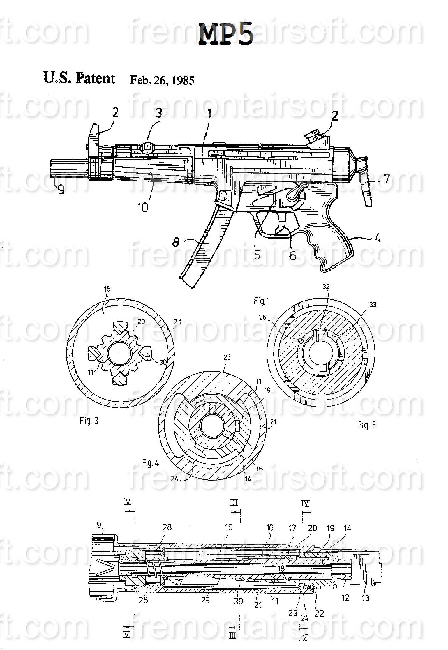 MP5 Firearms Patent Folder. in .png Format, .jpg Format, Bmp Format, Svg Format, and Inverted ...