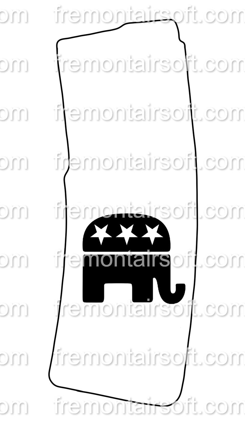 P Mag Republican Magazine Template .svg and .png for Fiber Laser ...