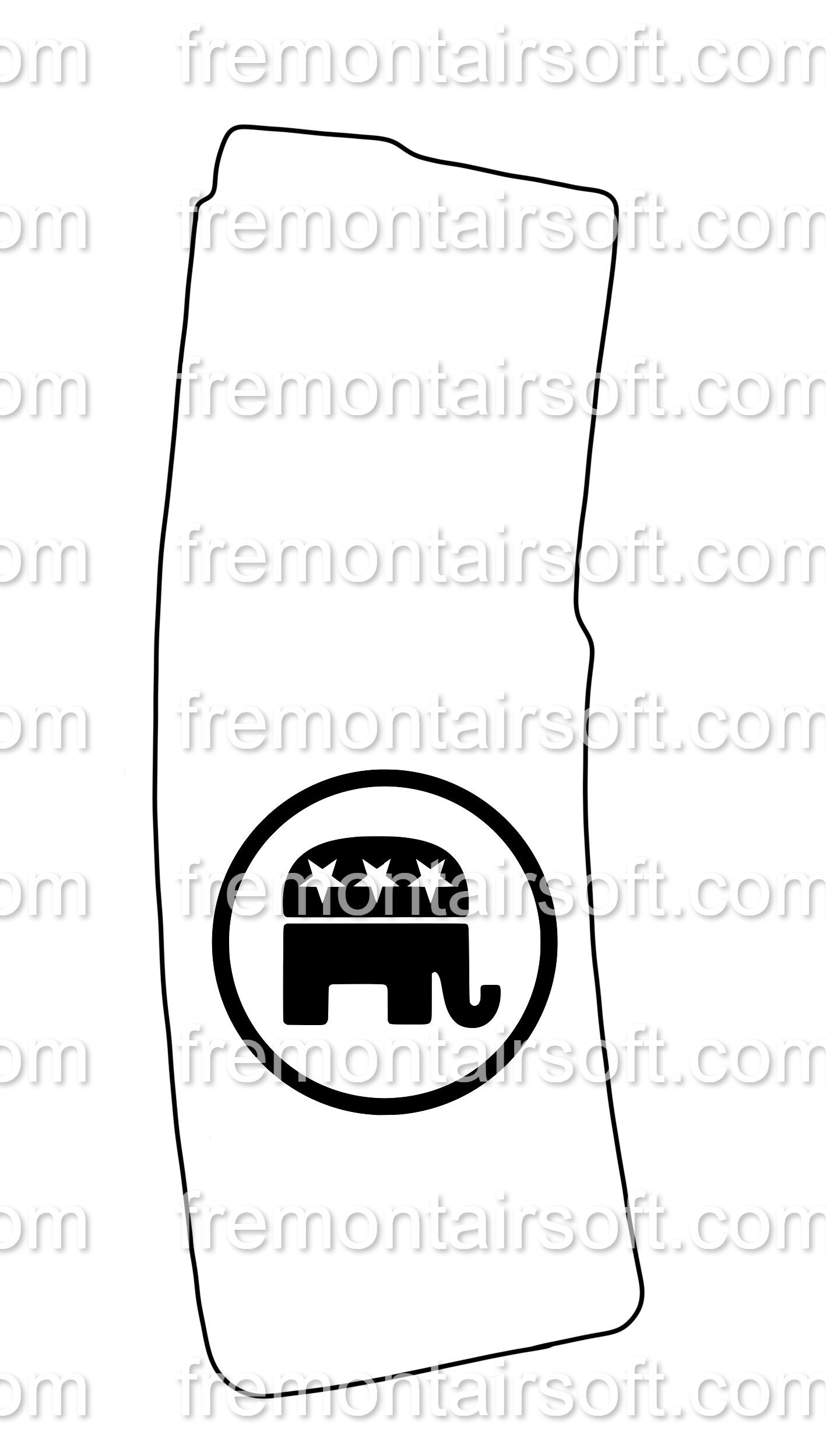 P Mag Republican Magazine Template .svg and .png for Fiber Laser ...