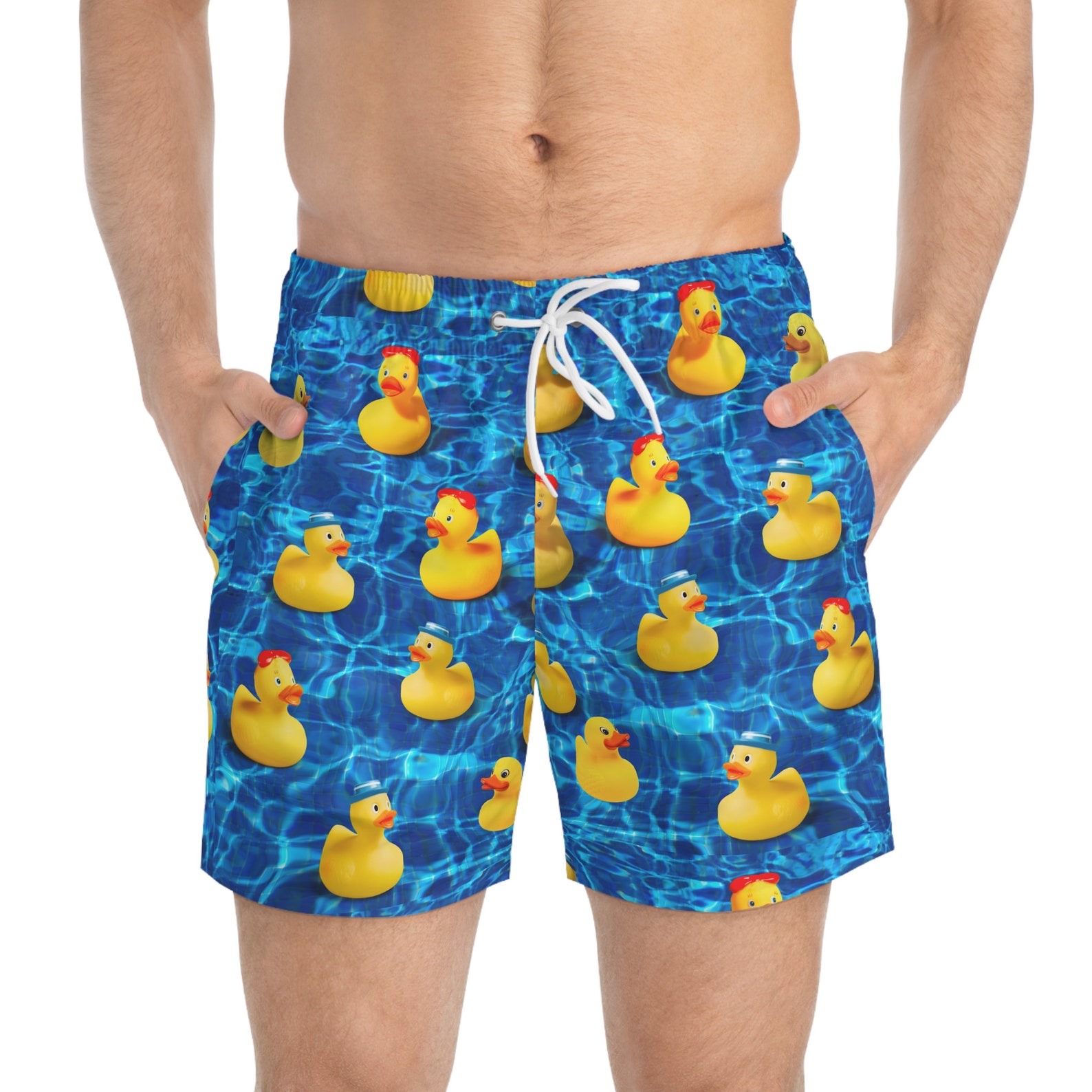 Rubber Duckie Swim Trunks - You Quack Me Up - Etsy