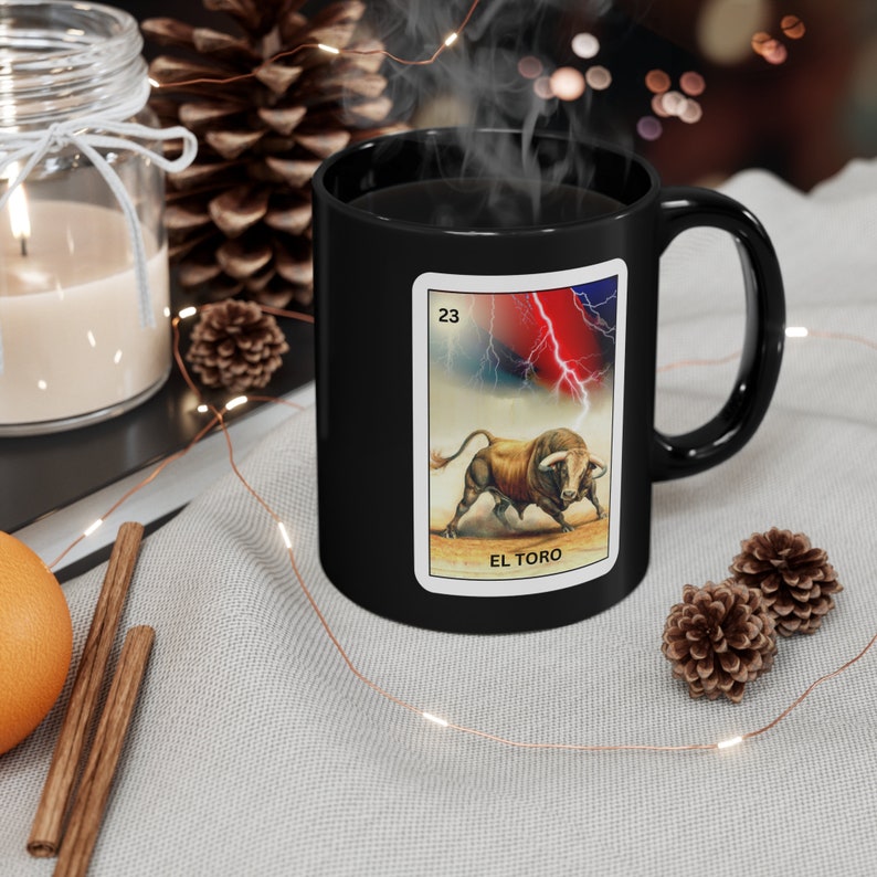 El Toro Loteria Mug: Mexican Bingo Coffee Cup - Etsy
