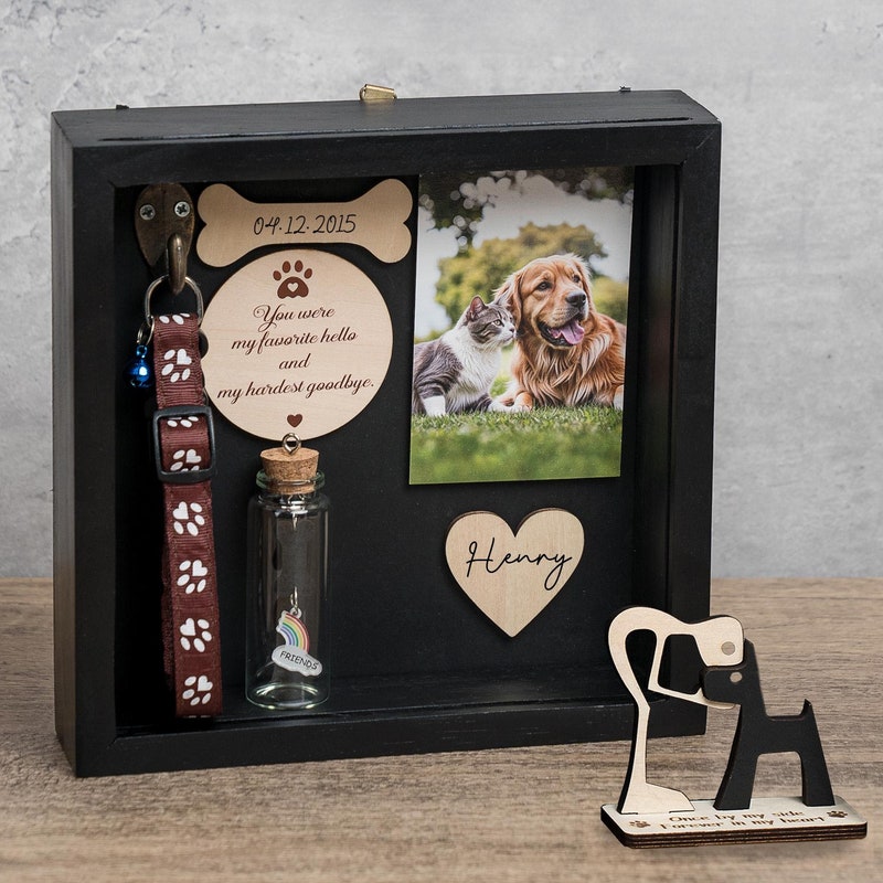 Pet Memorial Shadow Box - Etsy