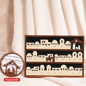 Nativity Advent Calendar Jesus Countdown, Christmas Countdown ...