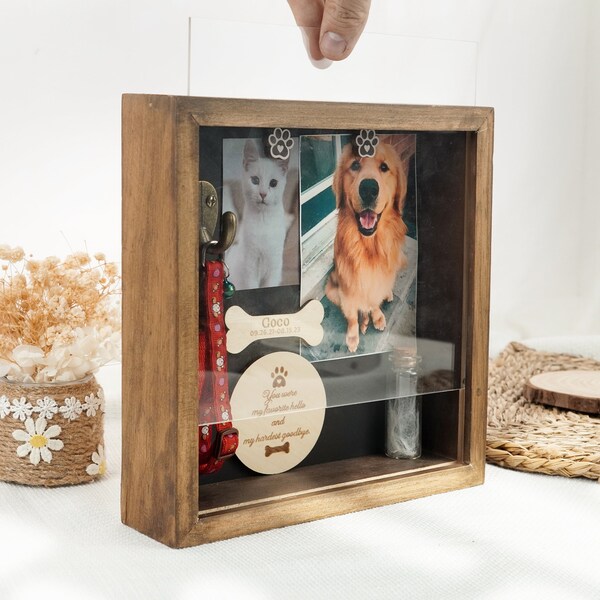 Dog Memorial Shadow Box - Etsy
