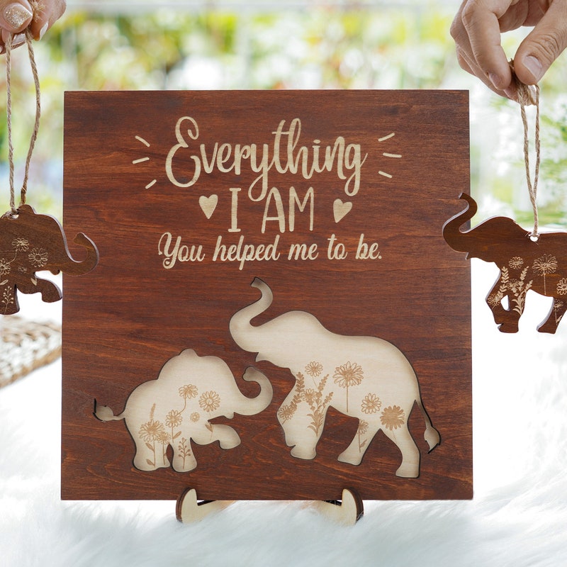 Elephant Wood Sign - Etsy