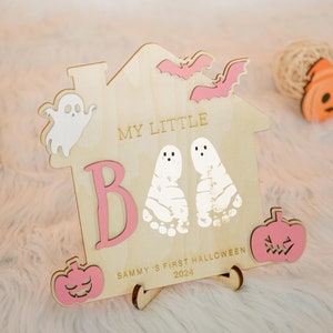 Baby First Halloween Keepsake, DIY Halloween Footprint Art,new Baby ...