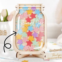 Scalloped Arch Rainbow Reward Jar SVG | Kids Reward Chart | Teacher ...