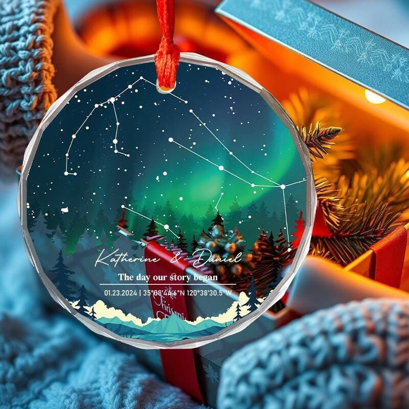 Stars Engagement Ornament - Etsy