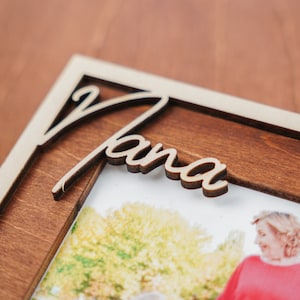 Custom Wood Picture Frame, Personalized Photo Frame, Couple Picture ...