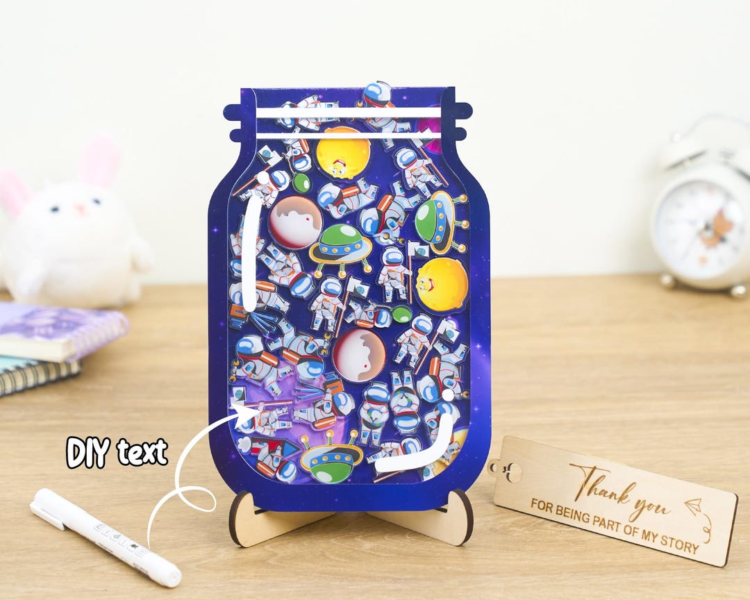 Space Explorer Reward Jar for Kids, Magnetic Reward Jar, Astrology ...