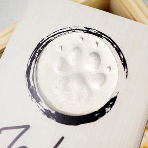 Colar Holder Frame Paw Print Keepsake Box Loss of Dog Gift Dog Loss ...