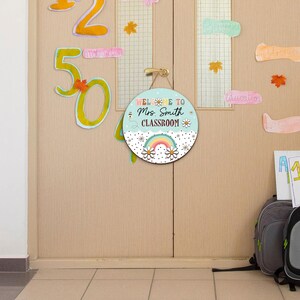 Welcome Sign for Classroom, Back to School Door Hanger, Welcome to Our ...