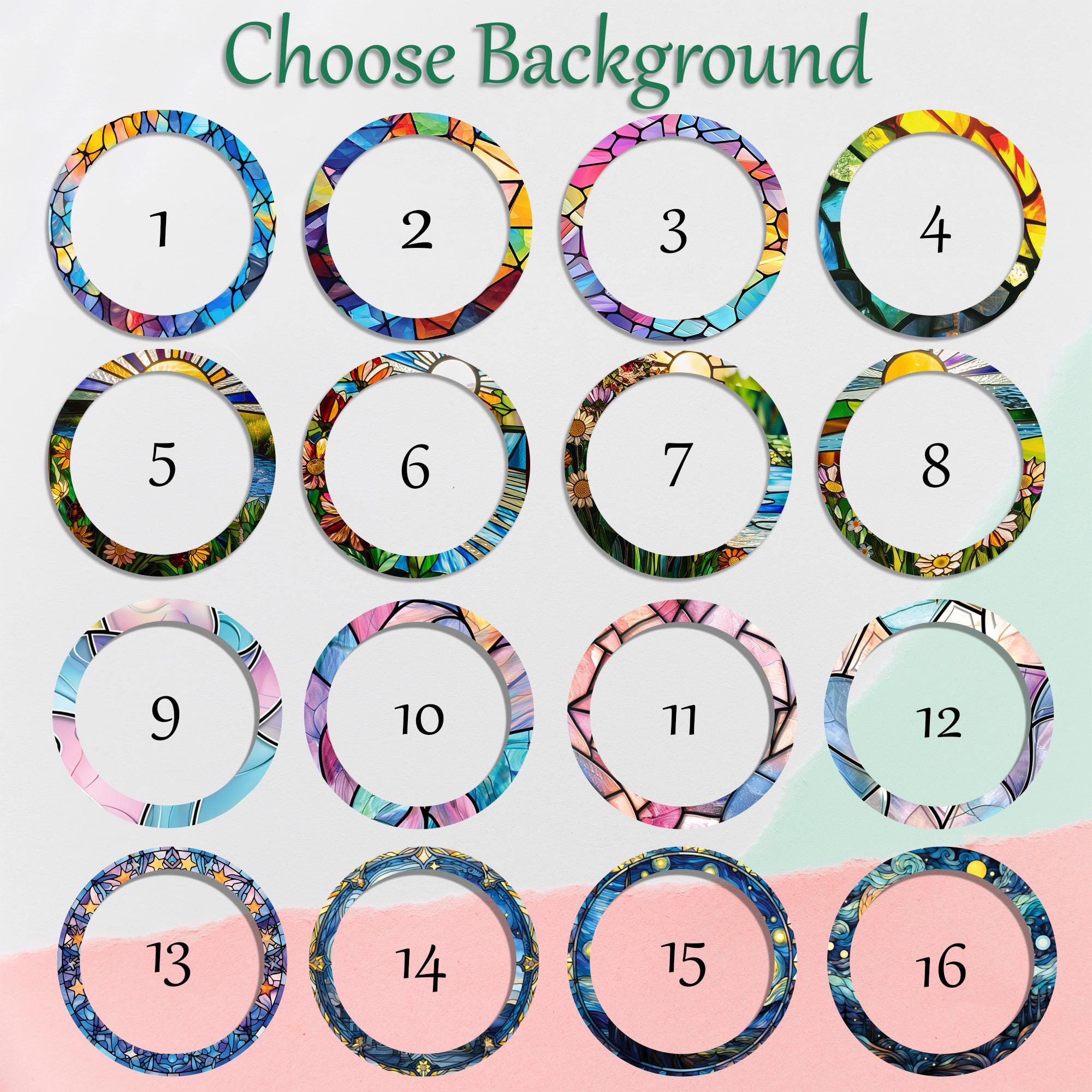 Personalized Signature Logo Design Stained Glass Icon Suncatcher for ...