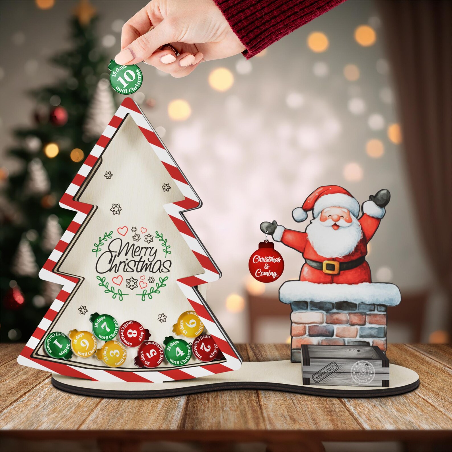 Christmas Countdown, Days Till Christmas Sign, Christmas Gift 2025 ...