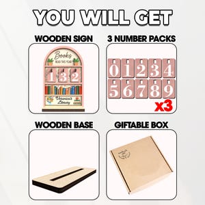 Custom Vintage Book Tracker,books Read Tracker,books Read This Year ...