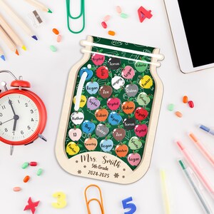 Personalized Teacher Appreciation Gift, Custom Teacher Jar of Students ...