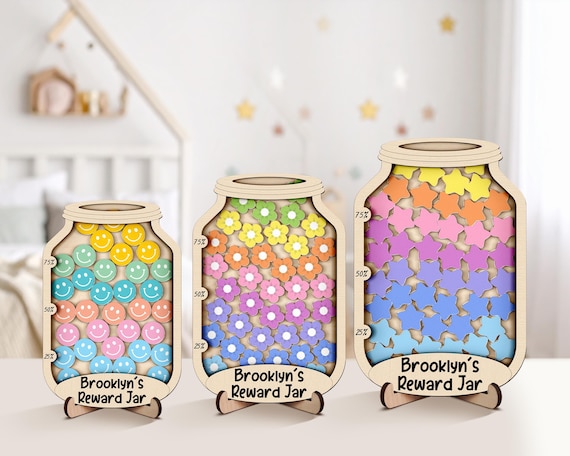 22 Inch Grapevine Wreath Decor Magnetic Reward Jar With 500 Stickers ...