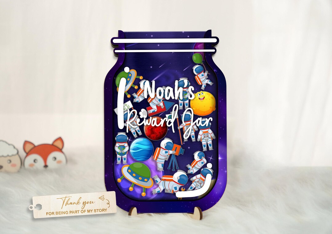 Astronaut Reward Jar, Space Planets Token, Chore Chart, Good Behaviour ...