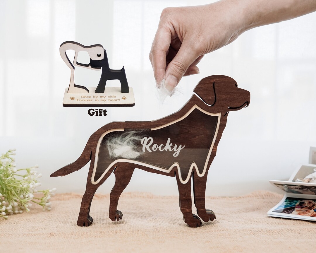 Pet Hair Memorial Box, Pet Fur Keepsake, Pet Loss Gift, Dog Hair ...