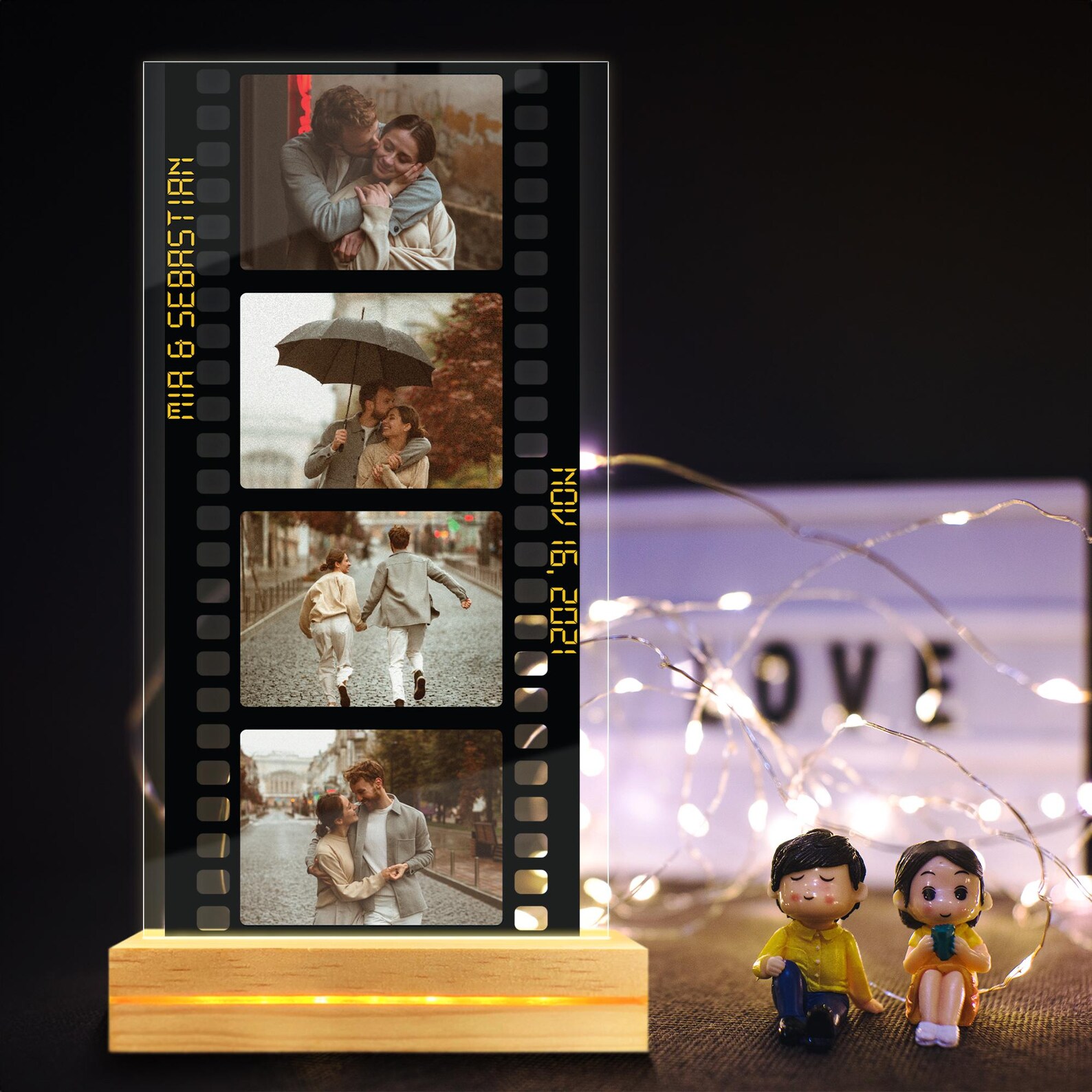 Personalized Couple Photos Camera Film Roll Gift Memory Film Photo ...