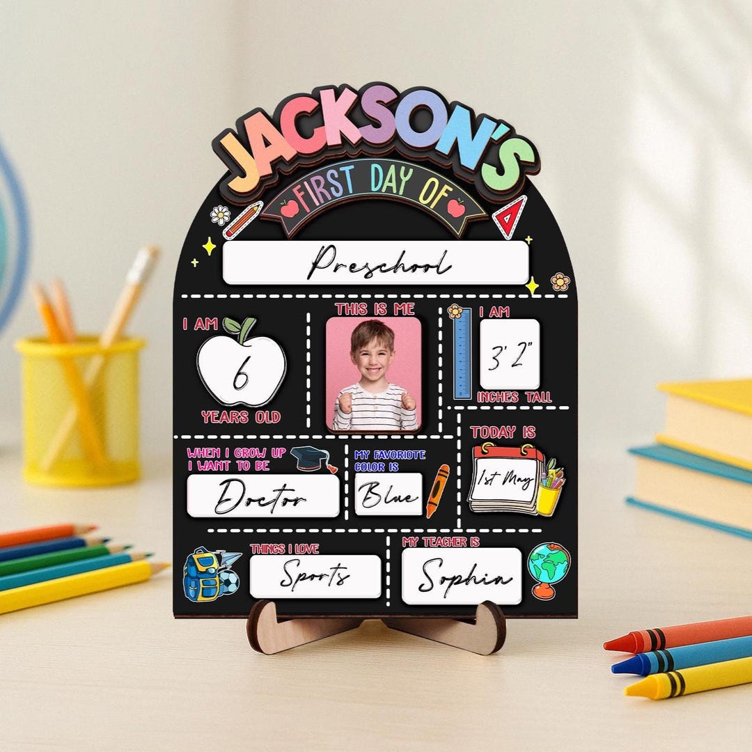 First Day of School Sign,custom First and Last Day School ...