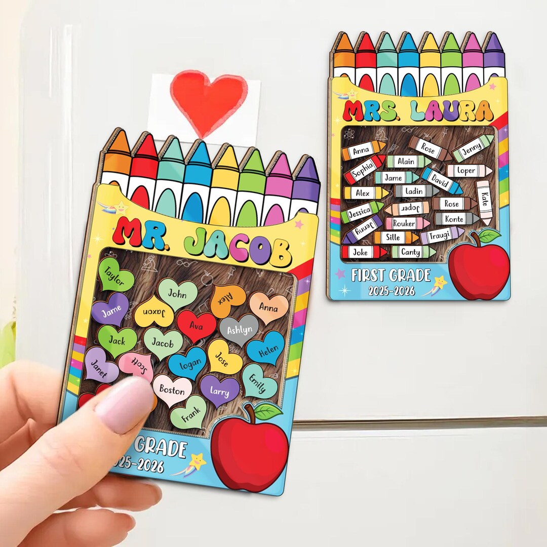 Personalized Teacher Magnet, Teacher Gifts, Teacher Appreciation Gift ...