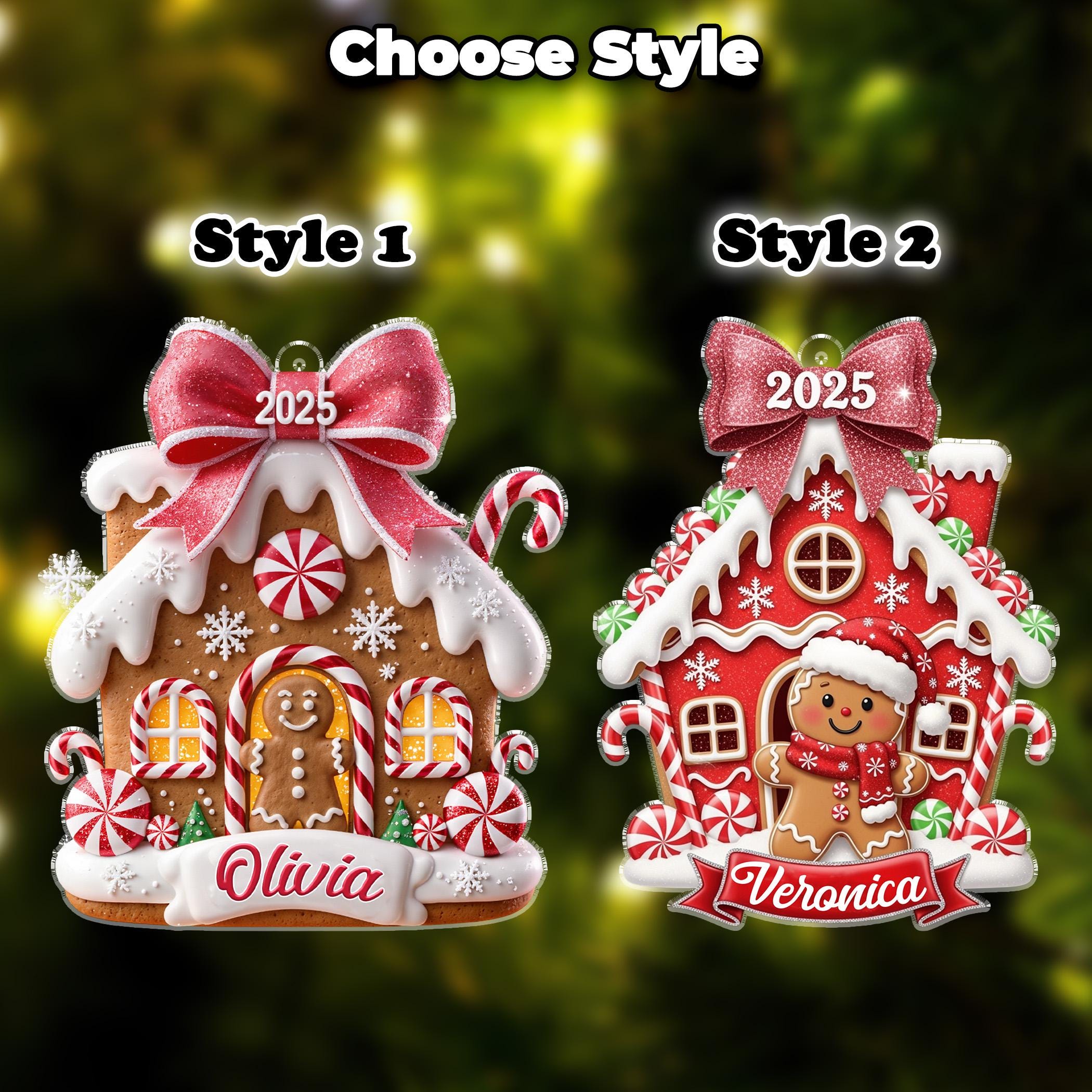 Personalized Gingerbread House Ornament,first Christmas Gingerbread New ...