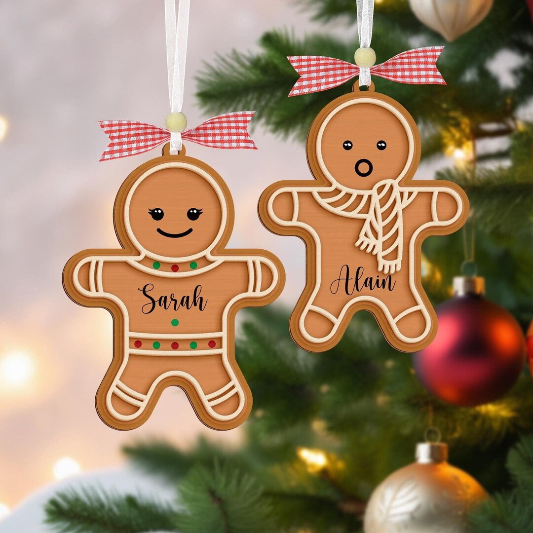 Personalized Gingerbread Christmas Ornament,gingerbread Ornament ...
