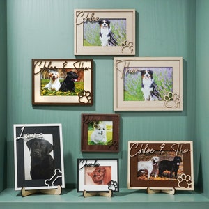 Custom Cat Name Picture Frame, Cat Frame, Gifts for Cat Lovers, Wood ...