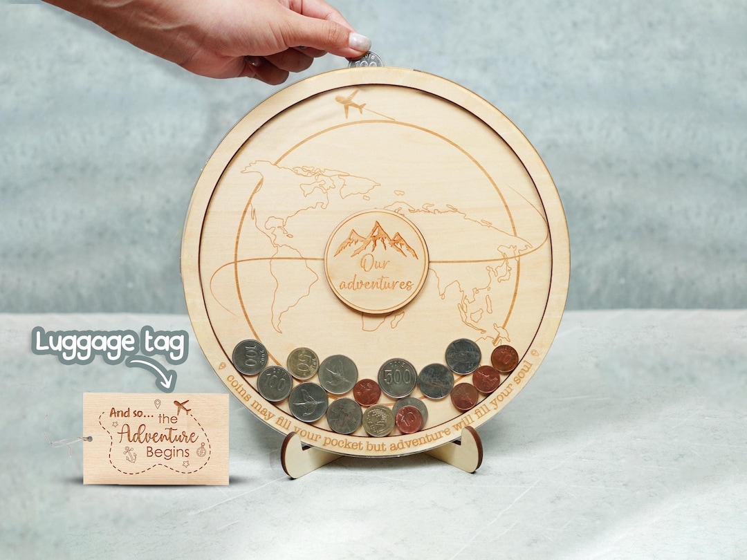Travel Coin Holder, Our Adventure Box, New Adventure Keepsake, Travel ...