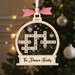 Family Crossword Christmas Ornament, Scrabble Personalized Christmas ...